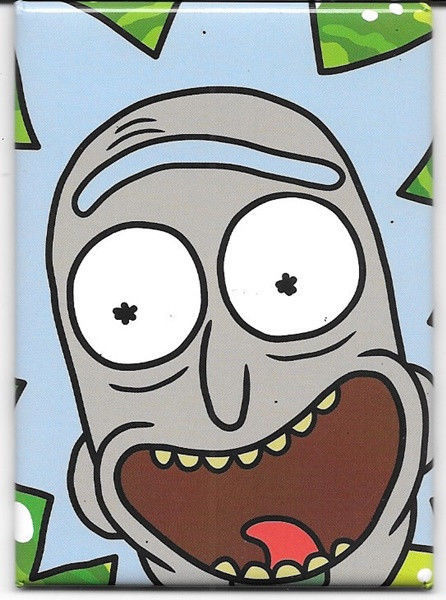 Rick and Morty Animated TV Series Rick Face Close Refrigerator Magnet ...