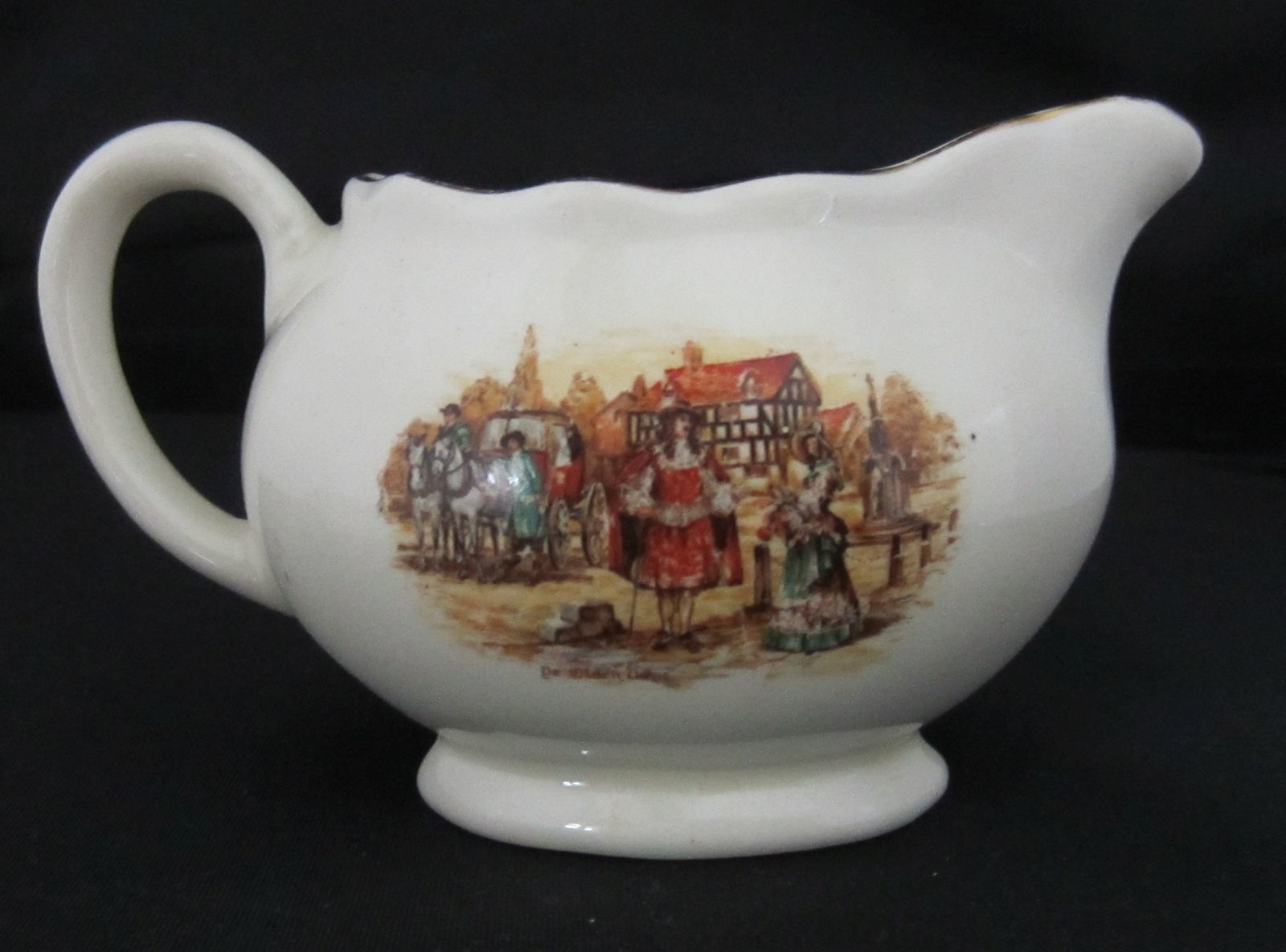 English Ware Lancaster & Sandland Hanley England Ye Olden Days Scene ...