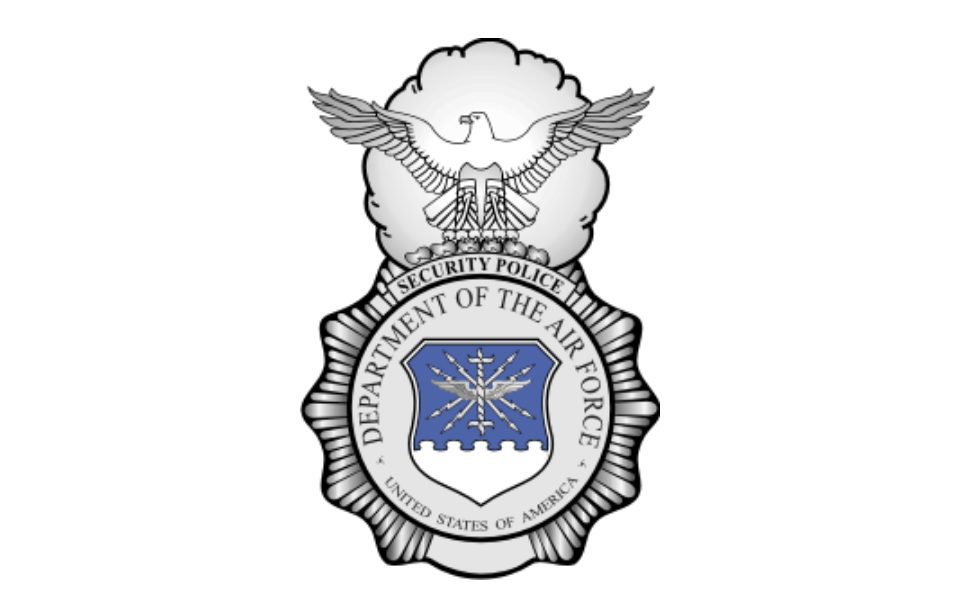 4" us military air force security police badge bumper sticker decal usa ...