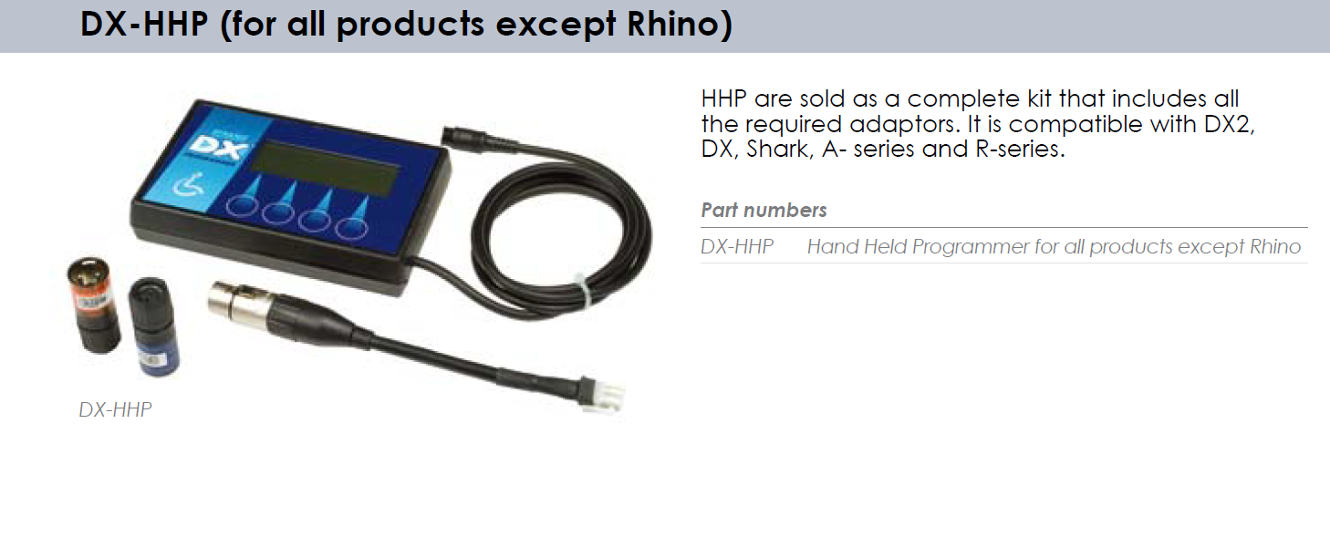 Dynamic DX-HHP Programming tool for DX2 DX Shark A-series R-series ...