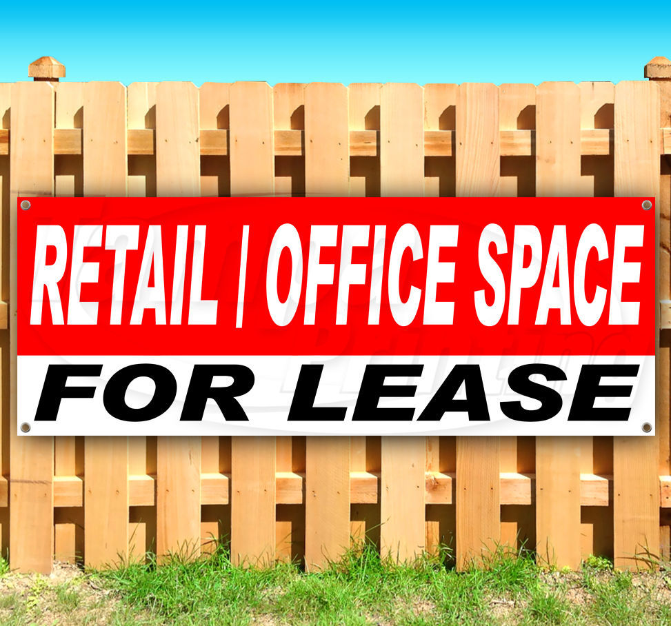 RETAIL OFFICE SPACE FOR LEASE Advertising Vinyl Banner Flag Sign Many ...