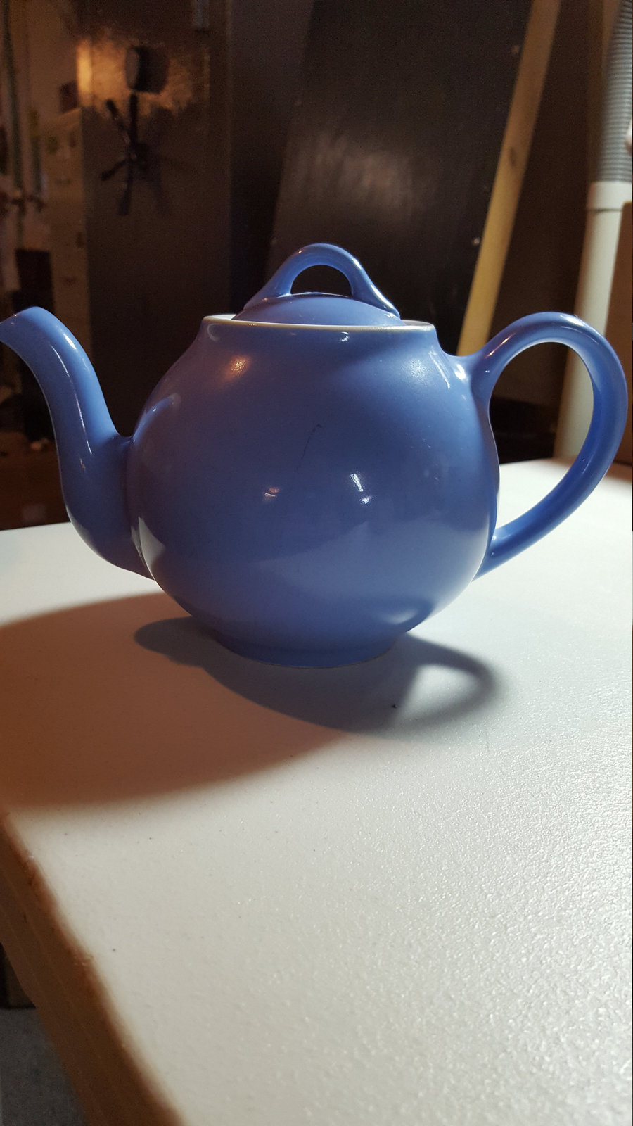 Vintage Hall Pottery Teapot Cornflower Blue Lipton's Tea Teapot Made in ...