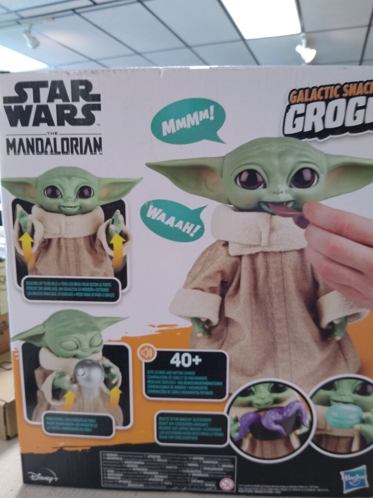 Star Wars Galactic Snackin' Grogu Animatronic Baby Yoda - Star Wars ...
