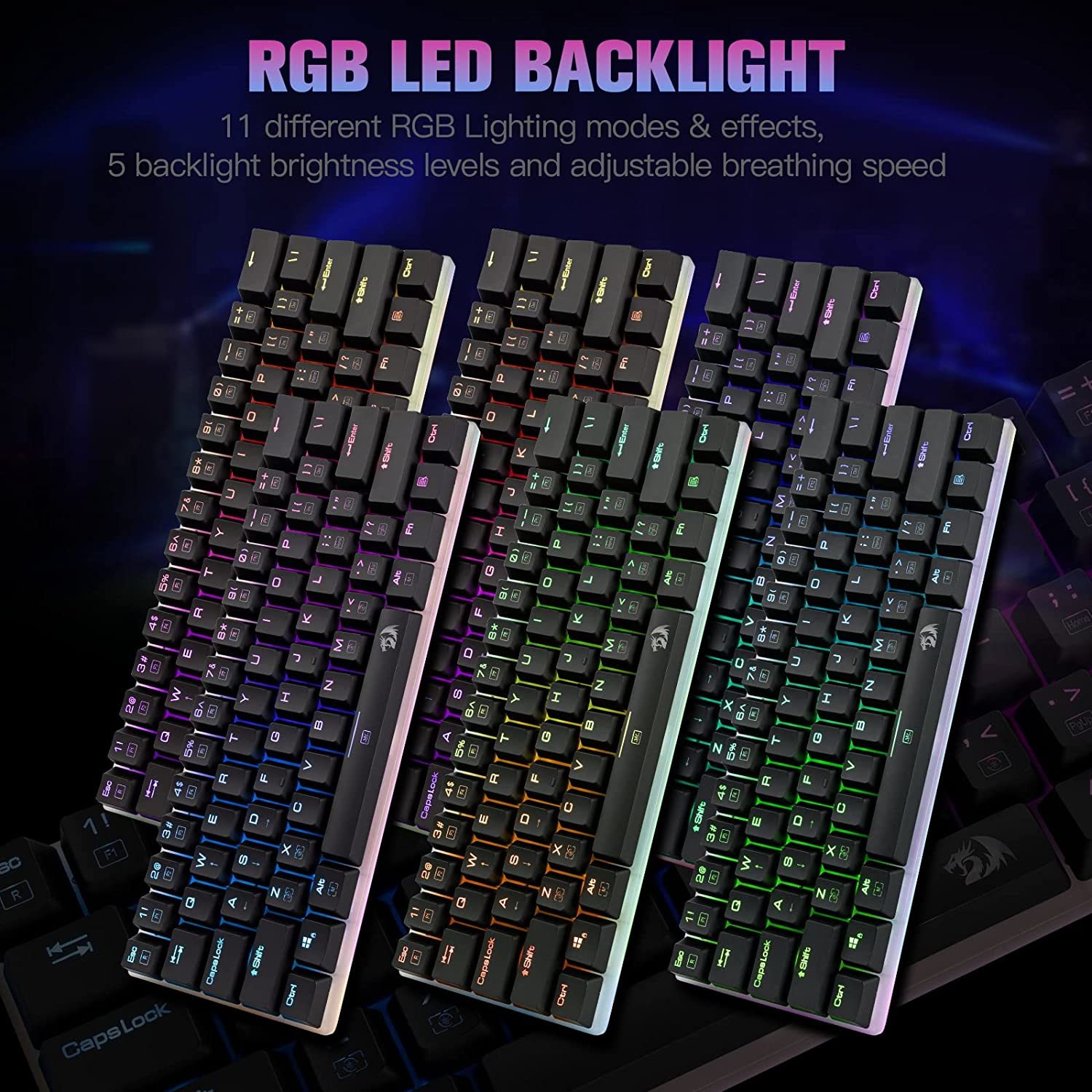 Redragon K605 Alien Giant Mechanical Gaming Keyboard, Super Big 61 Keys ...