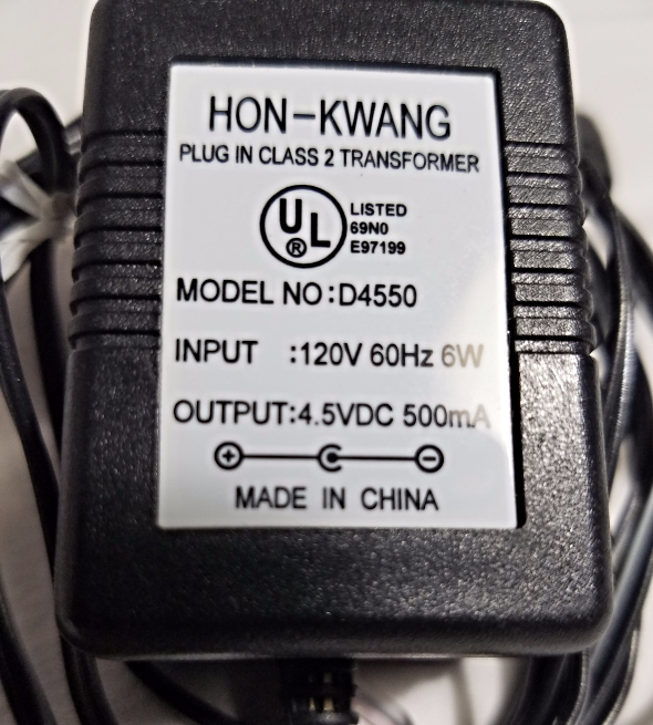HON-KWANG plug in class 2 transformer 4.5 and similar items
