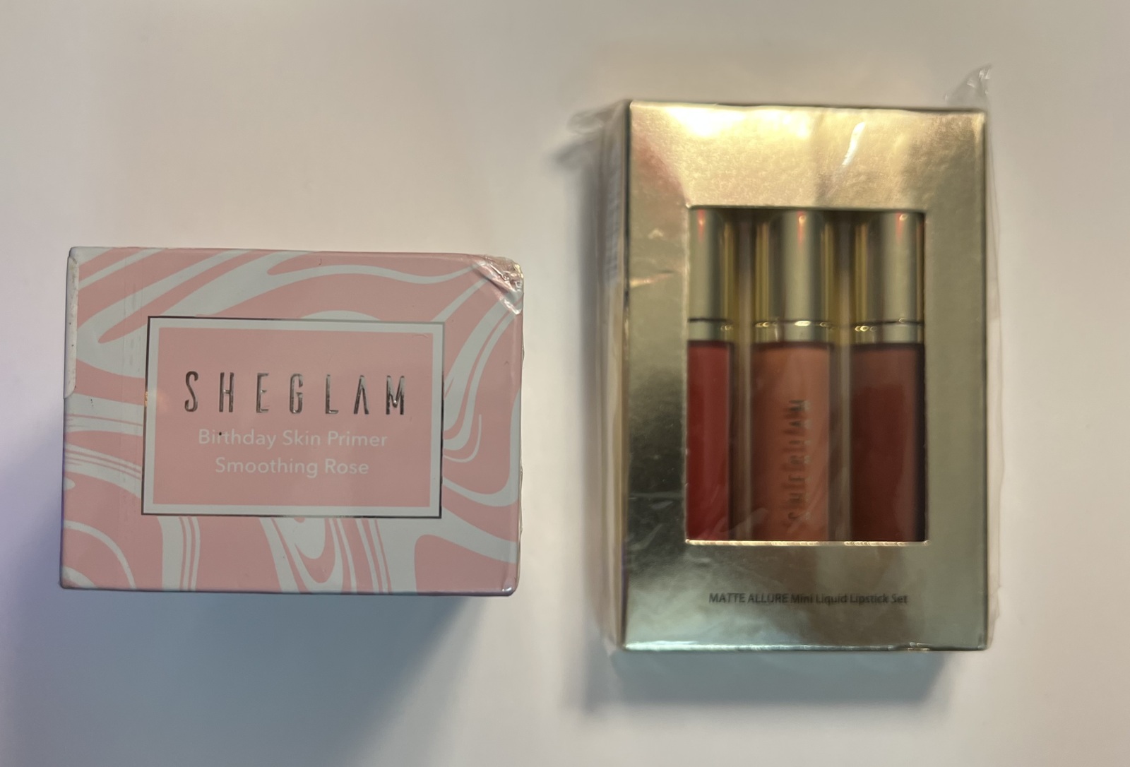 SHEGLAM Bundle Birthday Skin Primer & Matte Allure Lipstick Set ...