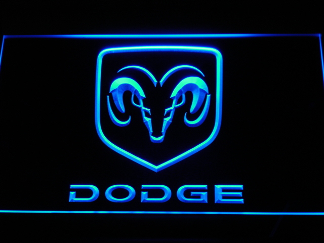 Dodge LED Neon Sign Hang Signs Wall Home Decor, Room, Garage, Craft Art ...