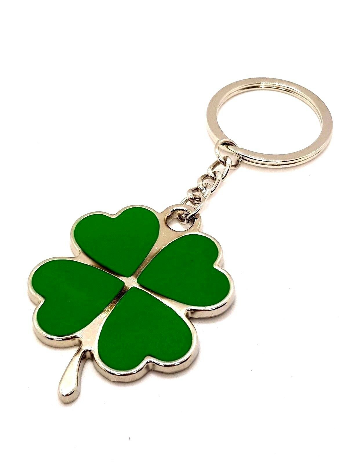 Large Four Leaf Clover Keyring Irish Shamrock Key Chain Gift Lucky ...