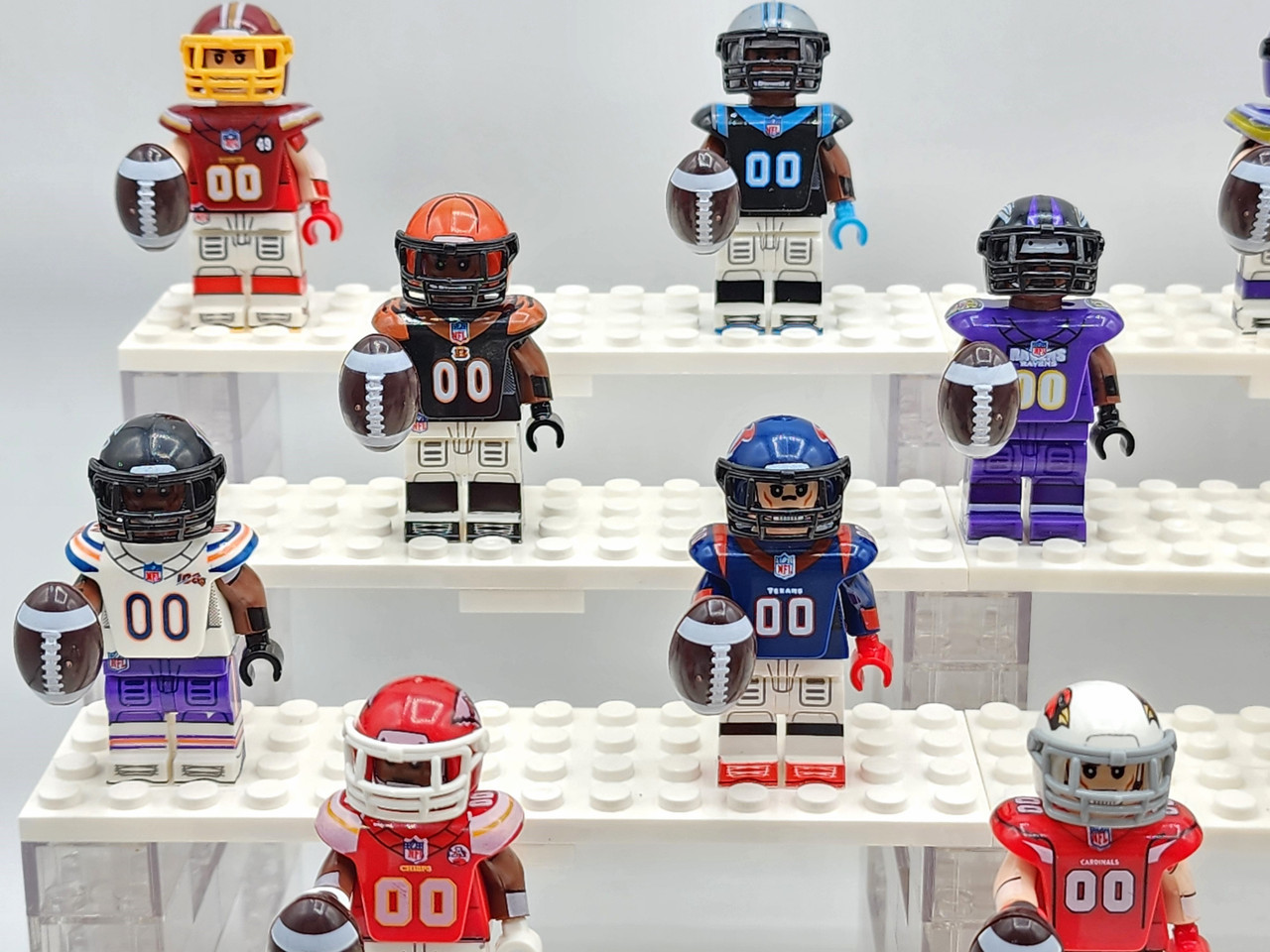 32pcs Collection NFL Football Teams Football Players Minifigures ...