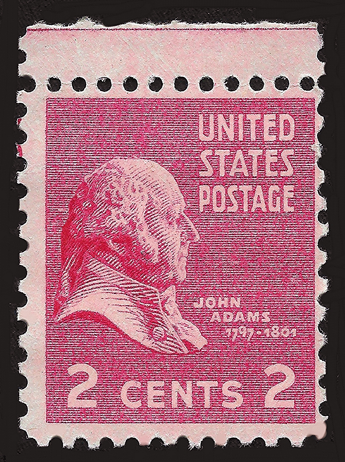 US Postage STAMP 2 Cents - 1939 - Pesident John ADAMS - MNH - OG - SC ... US Postage STAMP 2 Cents - 1939 - Pesident John ADAMS - MNH - OG - SC ...