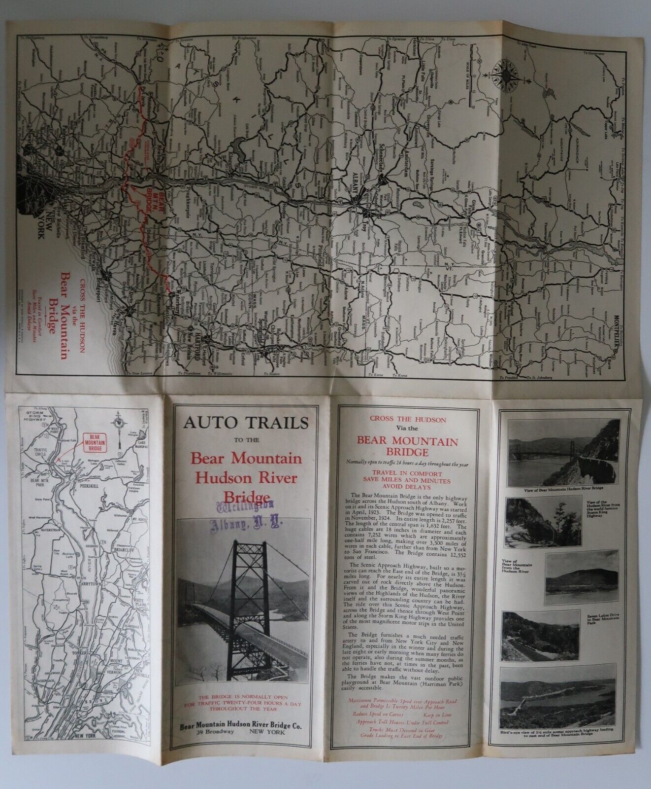 Vintage Map Pamphlet "Auto Trails To The and similar items