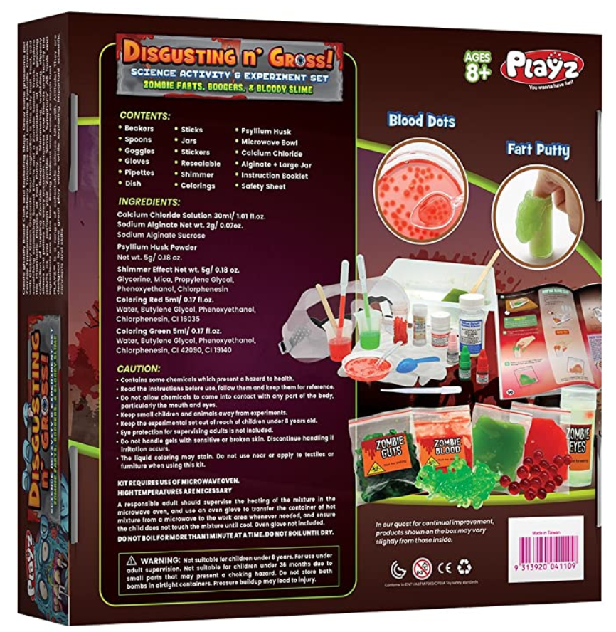 Disgusting n' Gross Zombie Poop Boogers & Slime Science Activity ...