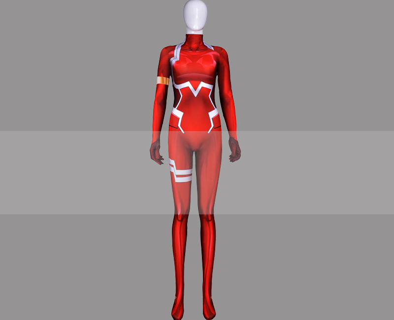 DARLING in the FRANXX 002 Zero Two Pilot Uniform Cosplay Zentai Suit ...