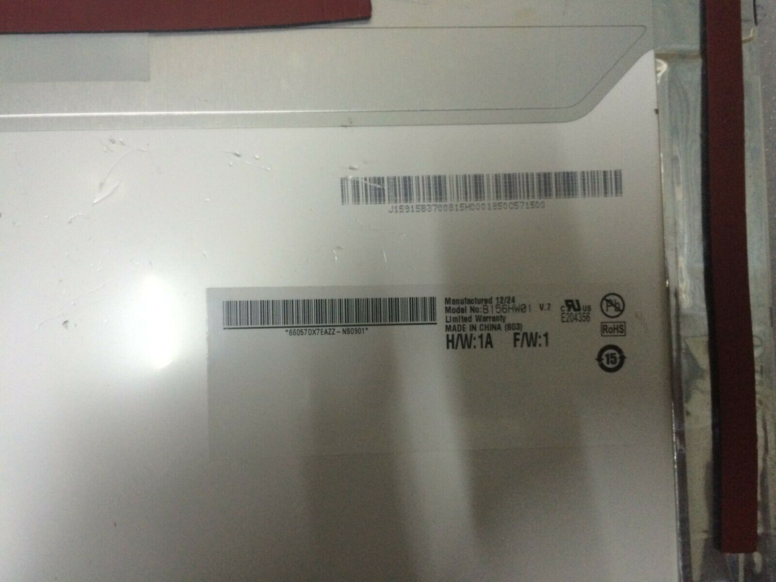 15.6"FHD LCD Screen Original AUO B156HW01 V7 B156HW01 V.7 LVDS 40PIN ...