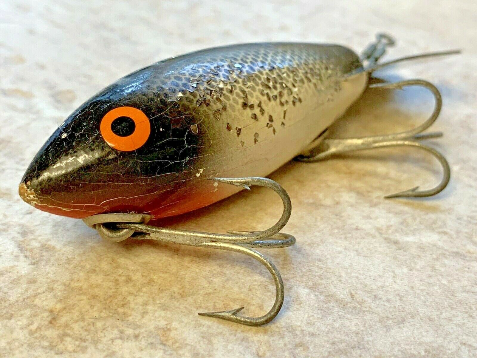 Vintage Luxon Shinny Sparkle Flakes Fishing Lure 2 Hooks Old Antique ...