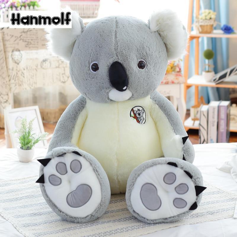 Stuffed Grey Koalas Toy Kids Birthday Gift Boys Girls Companion 70cm ...