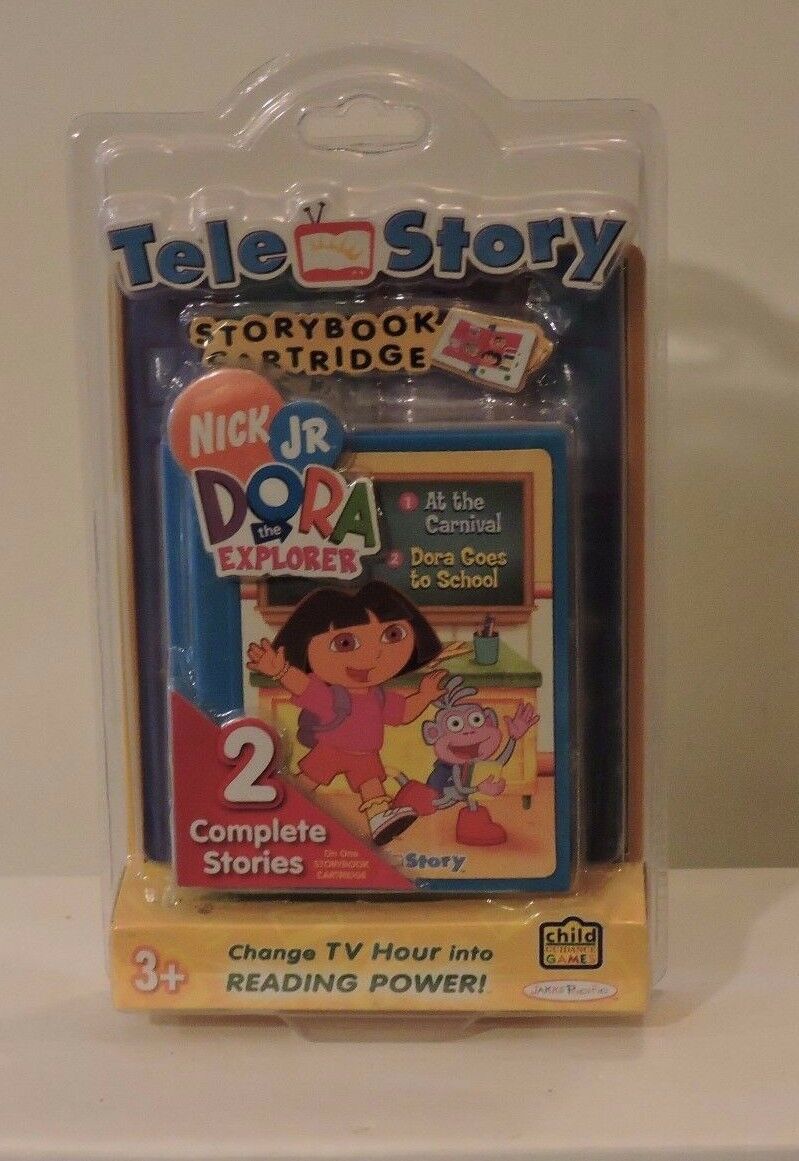 Tele Story SpongeBob and Dora The Explorer Story Book Cartridges New By ...