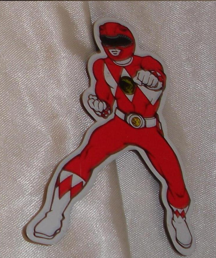 Red Power ranger magnet from Mighty Morphin Power Rangers Season one 2 ...