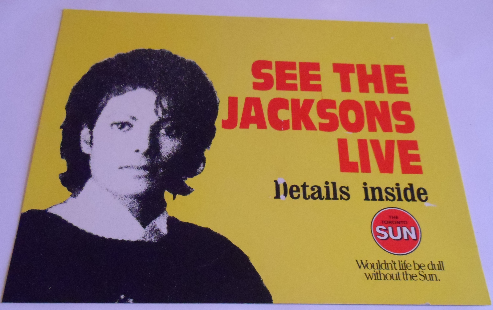 MICHAEL JACKSON JACKSONS VICTORY TOUR 4 POSTERS 1984 DAY OF LIMO ...