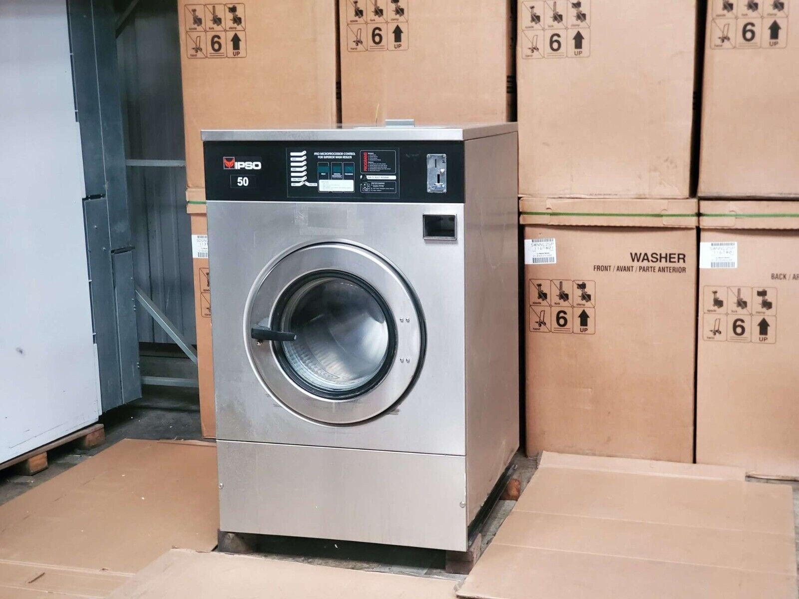 IPSO 50LB FRONT LOAD WASHING MACHINE MODEL: WE234SC - Coin-op Washers ...