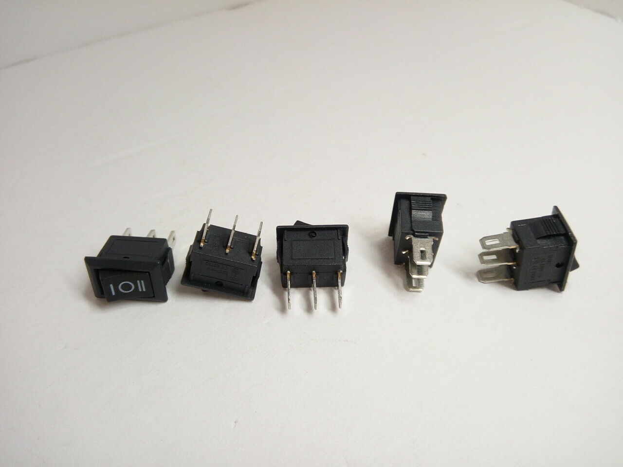 5x Pack KCD11 3A 250V 25T85 3 Pins 3 Positions Boat Rocker Power Switch ...