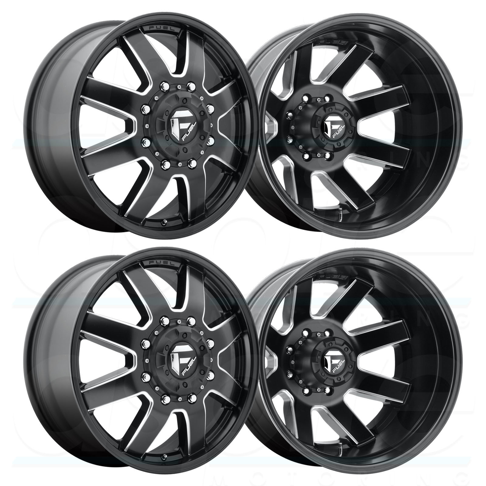 6-New 20" Fuel D538 Maverick Dually Wheels 20x8.25 8x6.5/8x165.1 122 ...