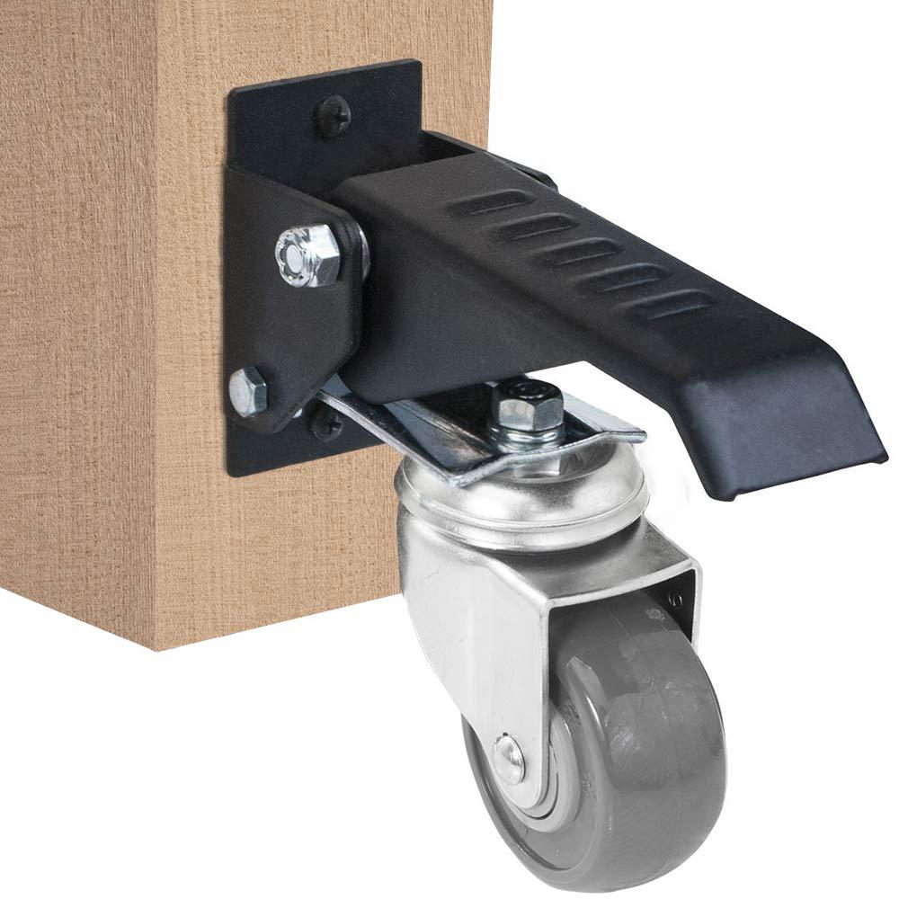 11500 Workbench Caster kit - 4 Heavy Duty Retractable casters, Urethane ...