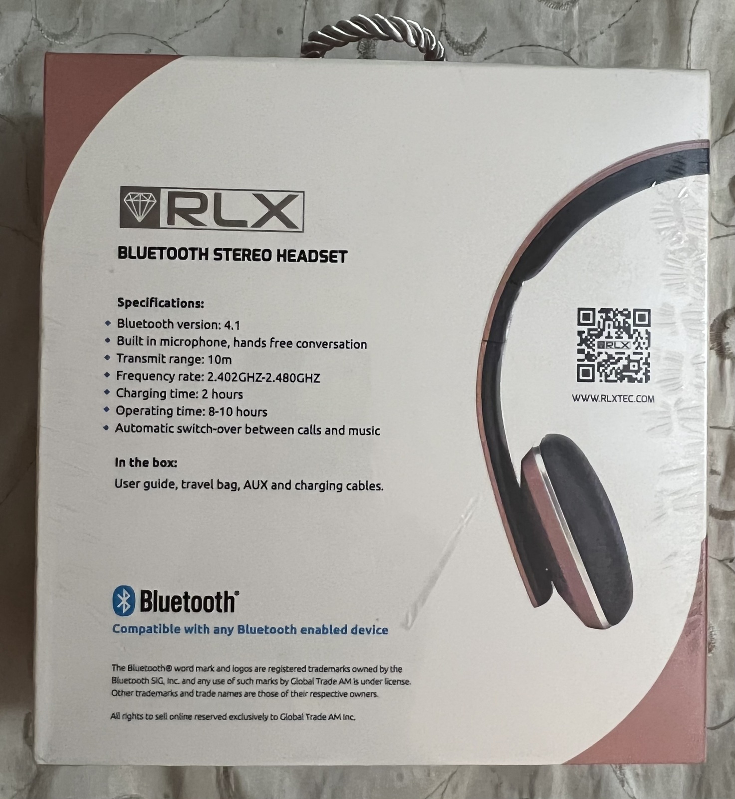 RLX Ralph Lauren Bluetooth Headphone (Rose Gold) - Headphones