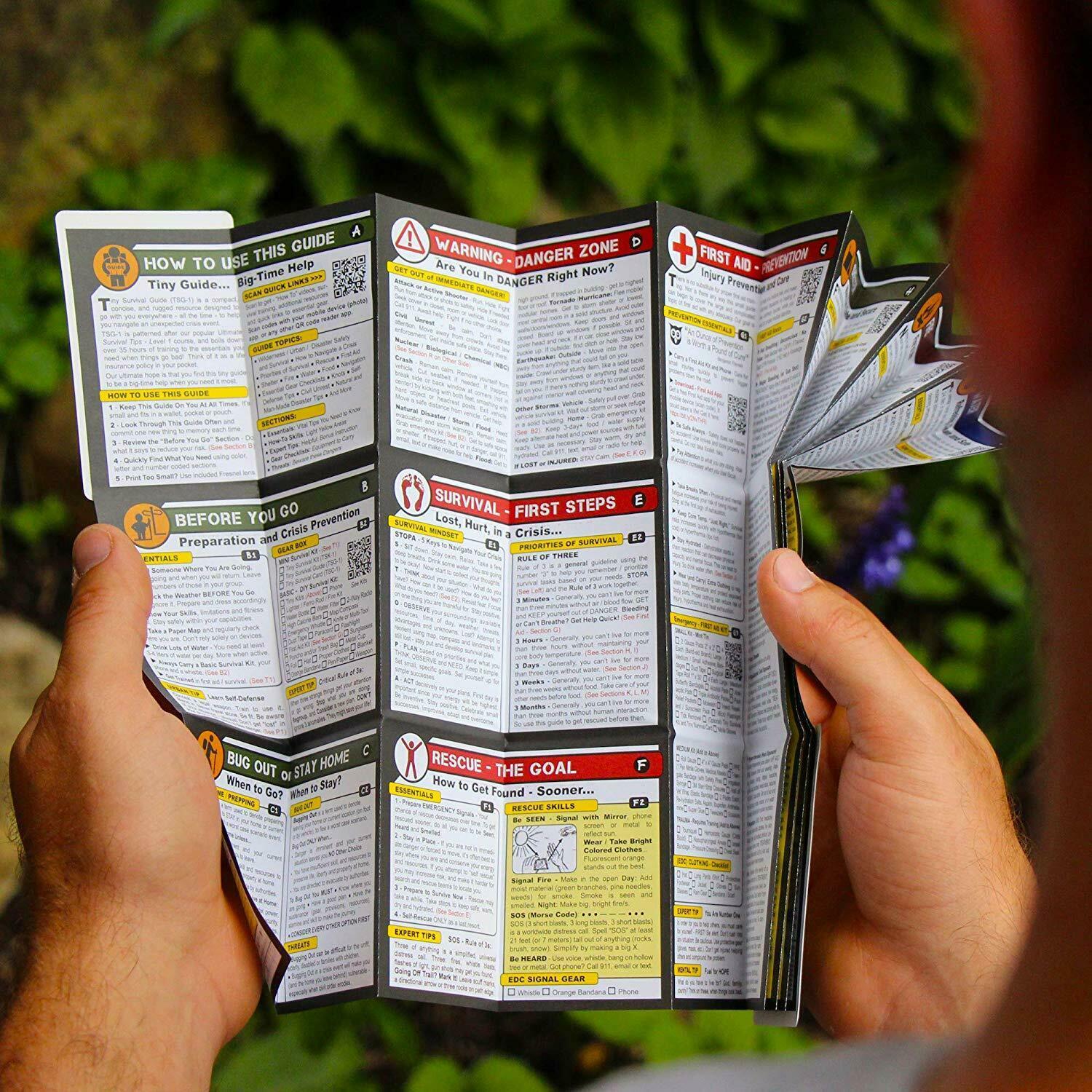 Pocket Size Survival Guide Booklet w/ Helpful Tips Gear Checklists ...