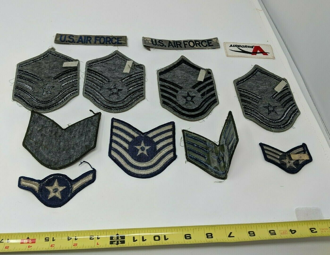 USAF Air Force Stripes Rank Patch Badge Insignia Lot Group mixed Master ...