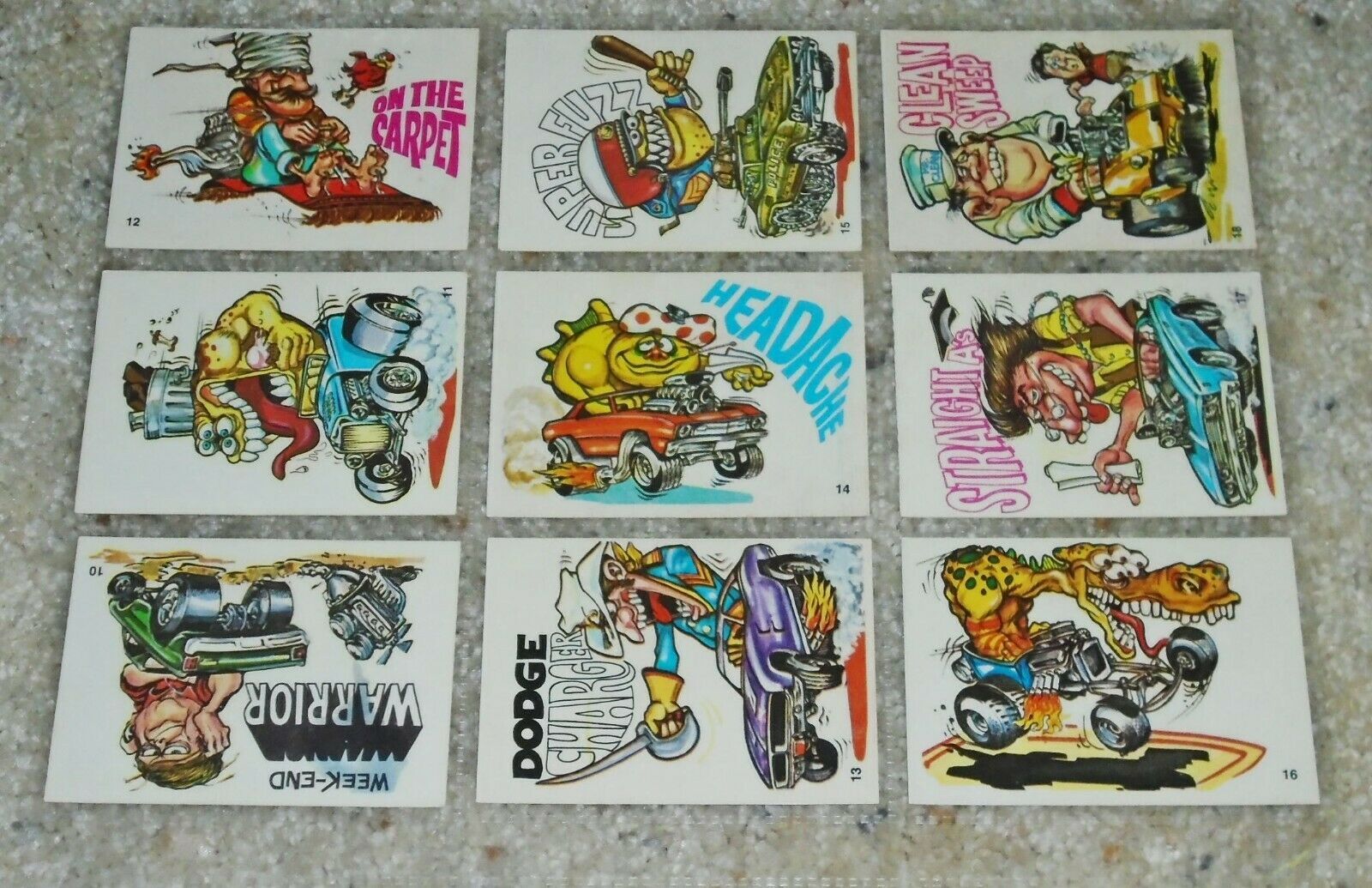 1970 DONRUSS Vintage ODDER ODD RODS Trading Card Stickers COMPLETE SET ...