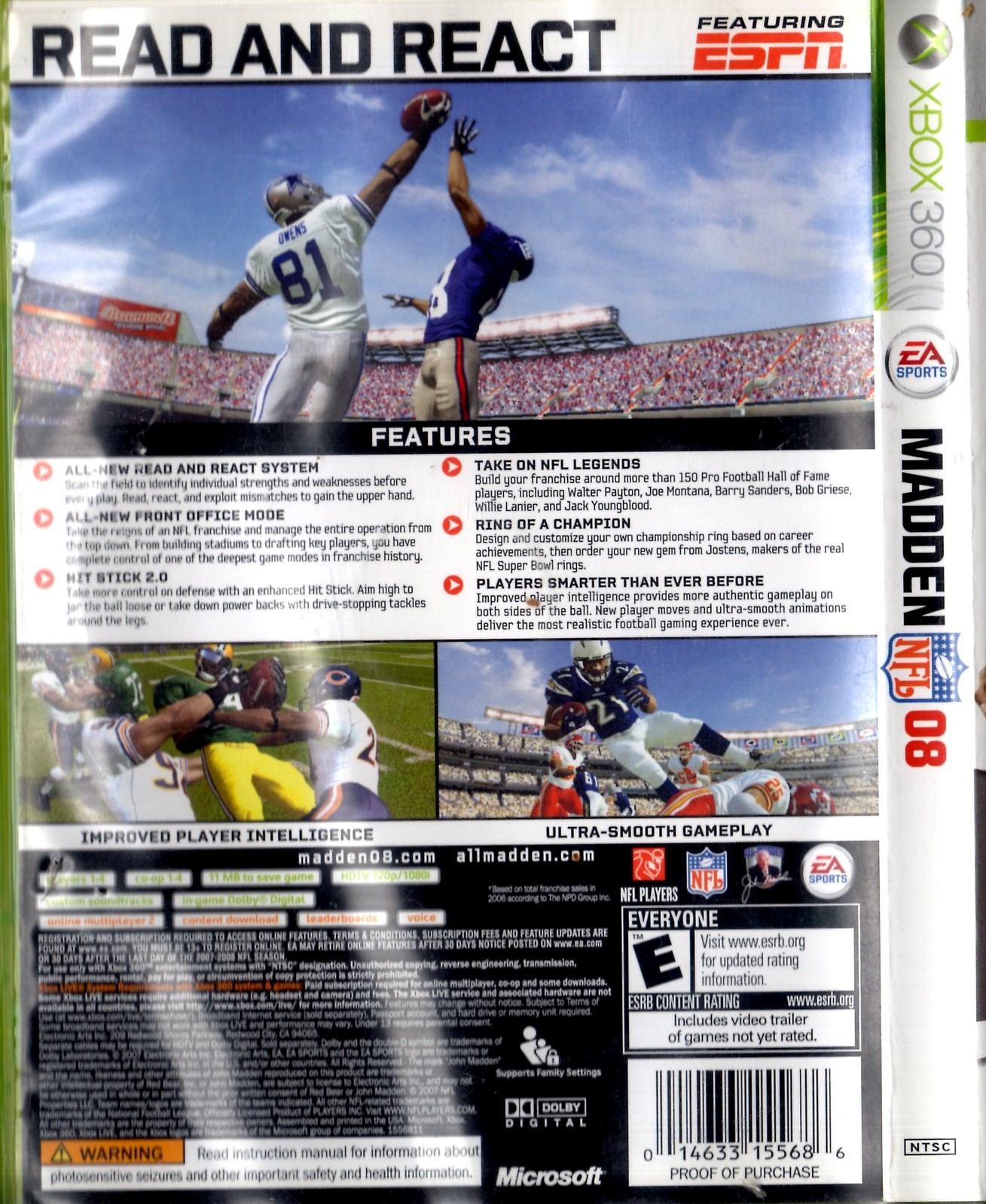 Xbox 360 - Madden NFL 08 - Video Games