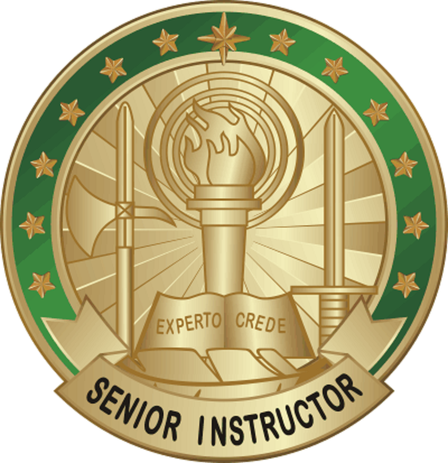 4" SAIB SENIOR ARMY INSTRUCTOR BADGE STICKER DECAL BUMPER STICKER USA ...