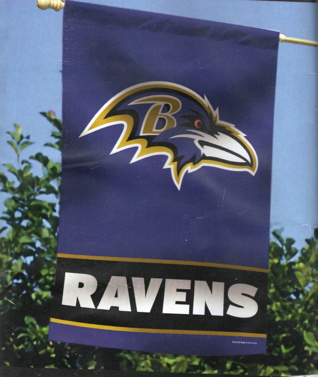 Baltimore Ravens Vertical Banner Flag , 27'' x 37''- Purple - Football-NFL
