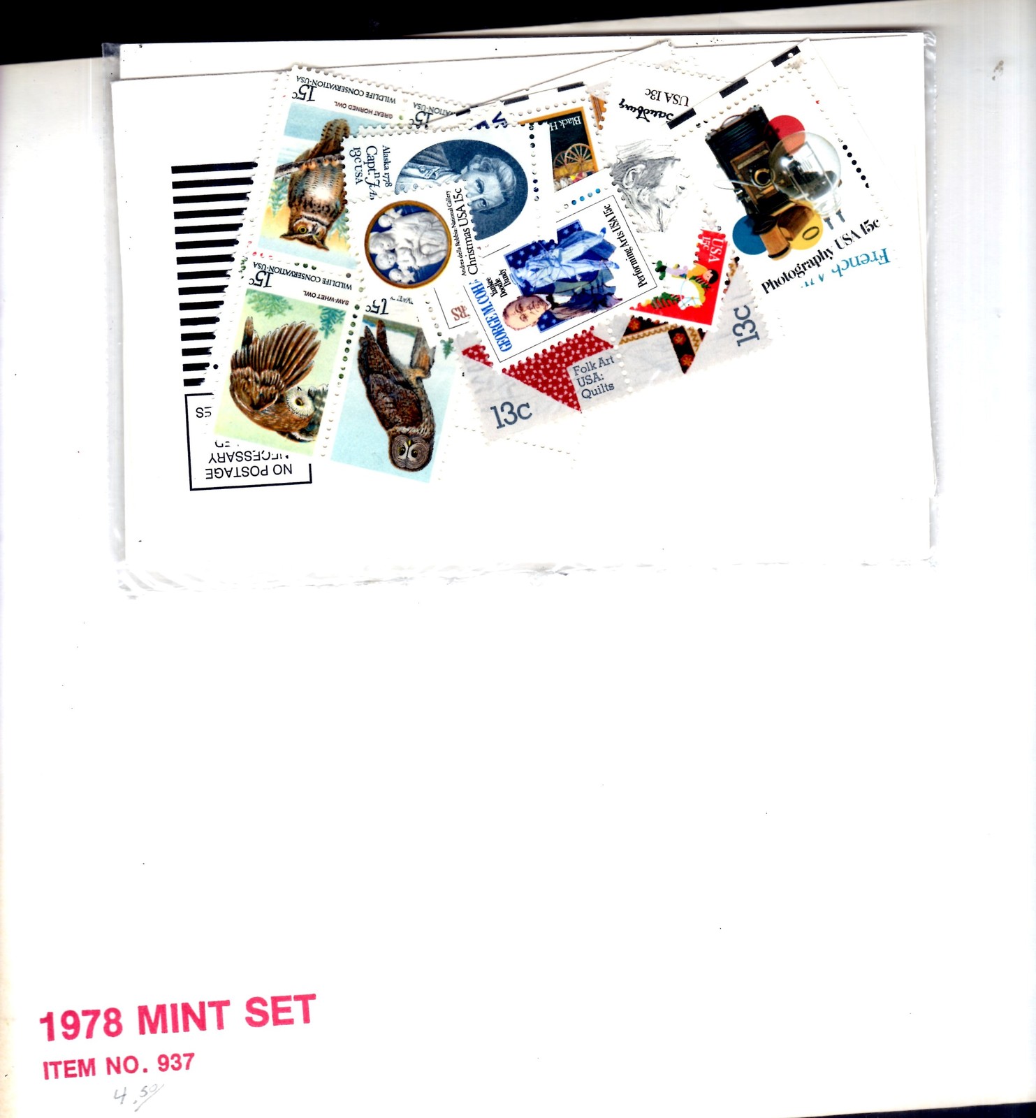 USPS Stamps - 1978 MINT SET COMMEMRATIVE STAMPS (UNOPENED) - United States