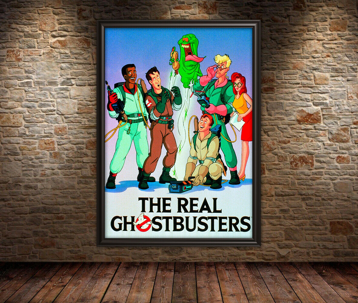 GHOSTBUSTERS Movie Poster - Ghostbusters Wall Art Deco - Slimer Wall ...