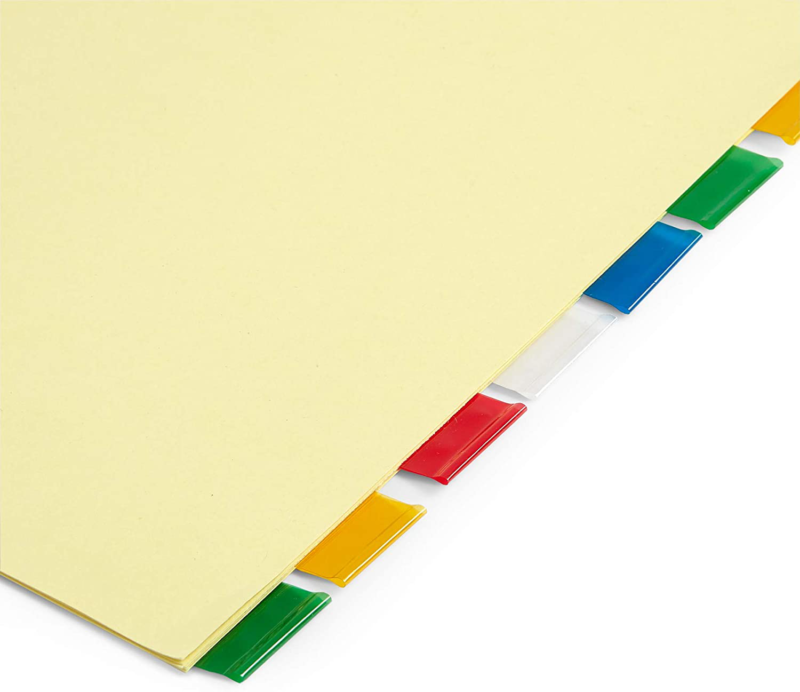 Blue Summit Supplies 8 Tab Binder Dividers Manila Paper With 