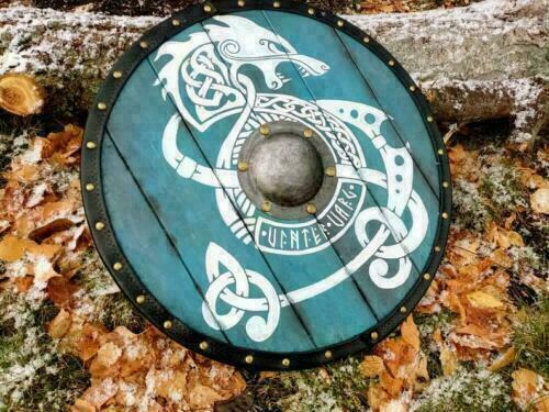 Medieval Uhtred Last Kingdom Authentic Viking Shield - Knives, Swords ...