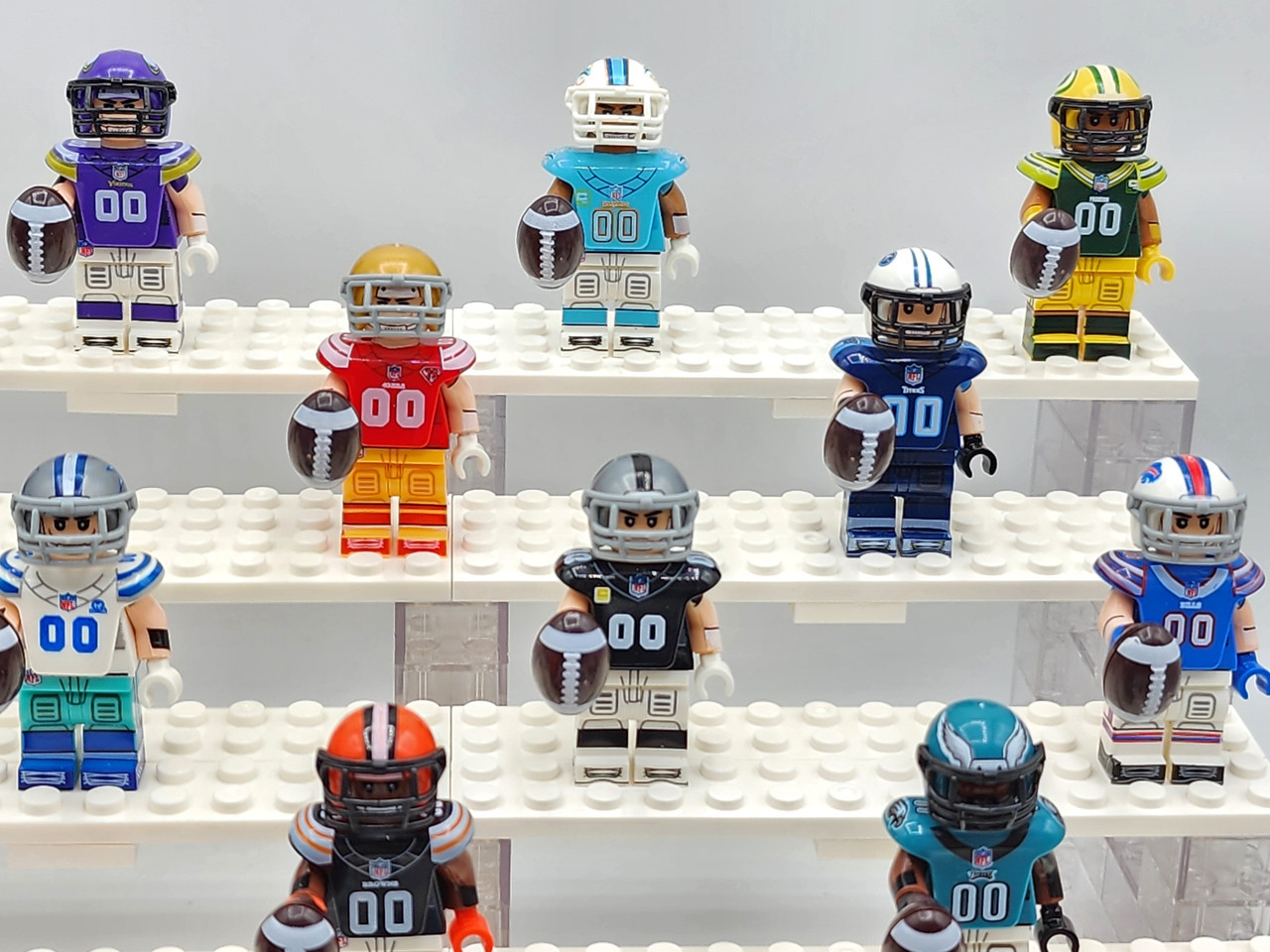 32pcs Collection NFL Football Teams Football Players Minifigures ...