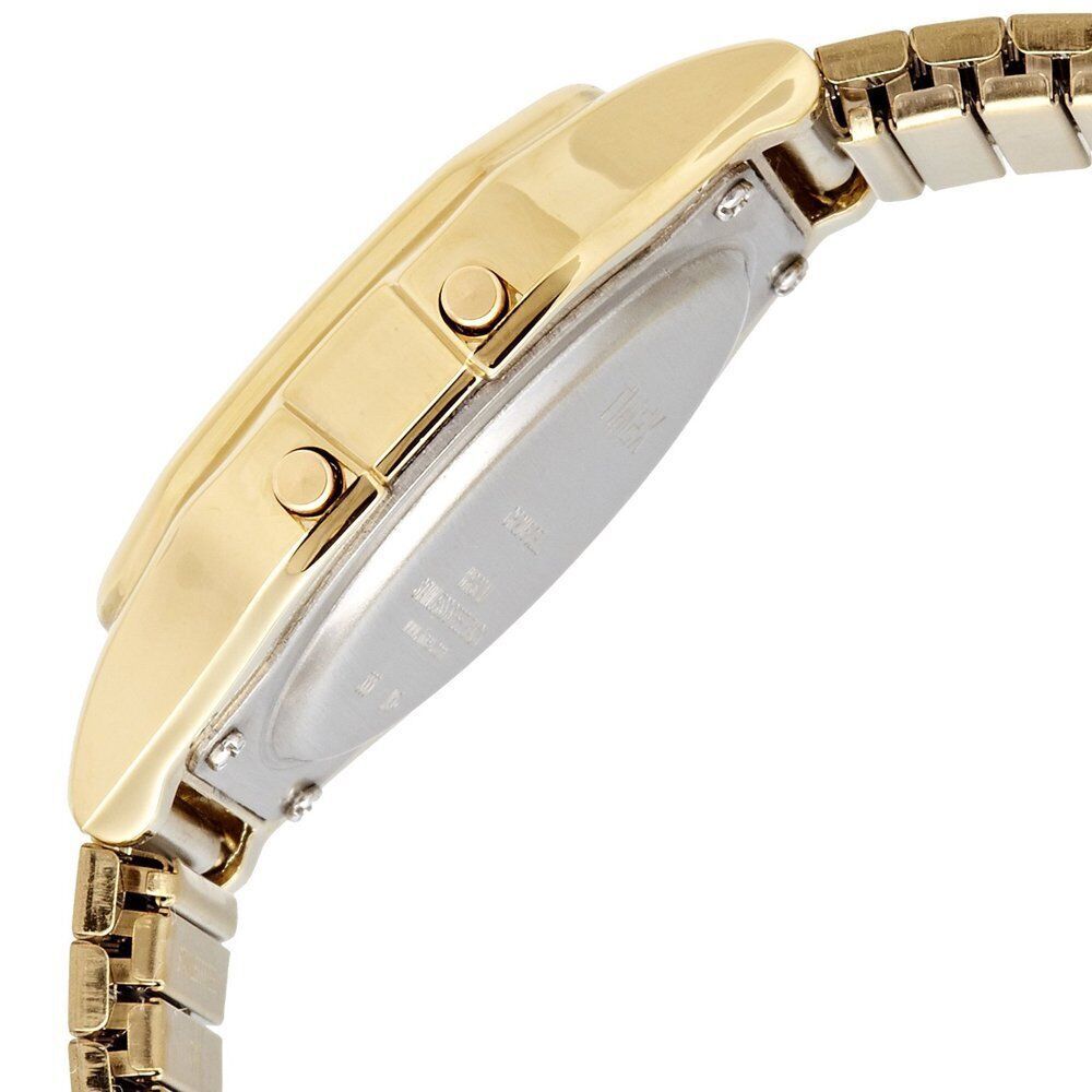 Timex T78677 Men's Classic Digital Gold-Tone Stainless Steel Expansion ...