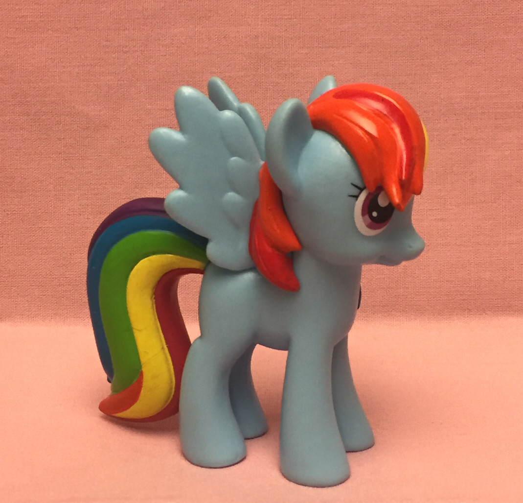 My Little Pony Rainbow Dash 3" plastic toy figure purple MLP - 1990-Now