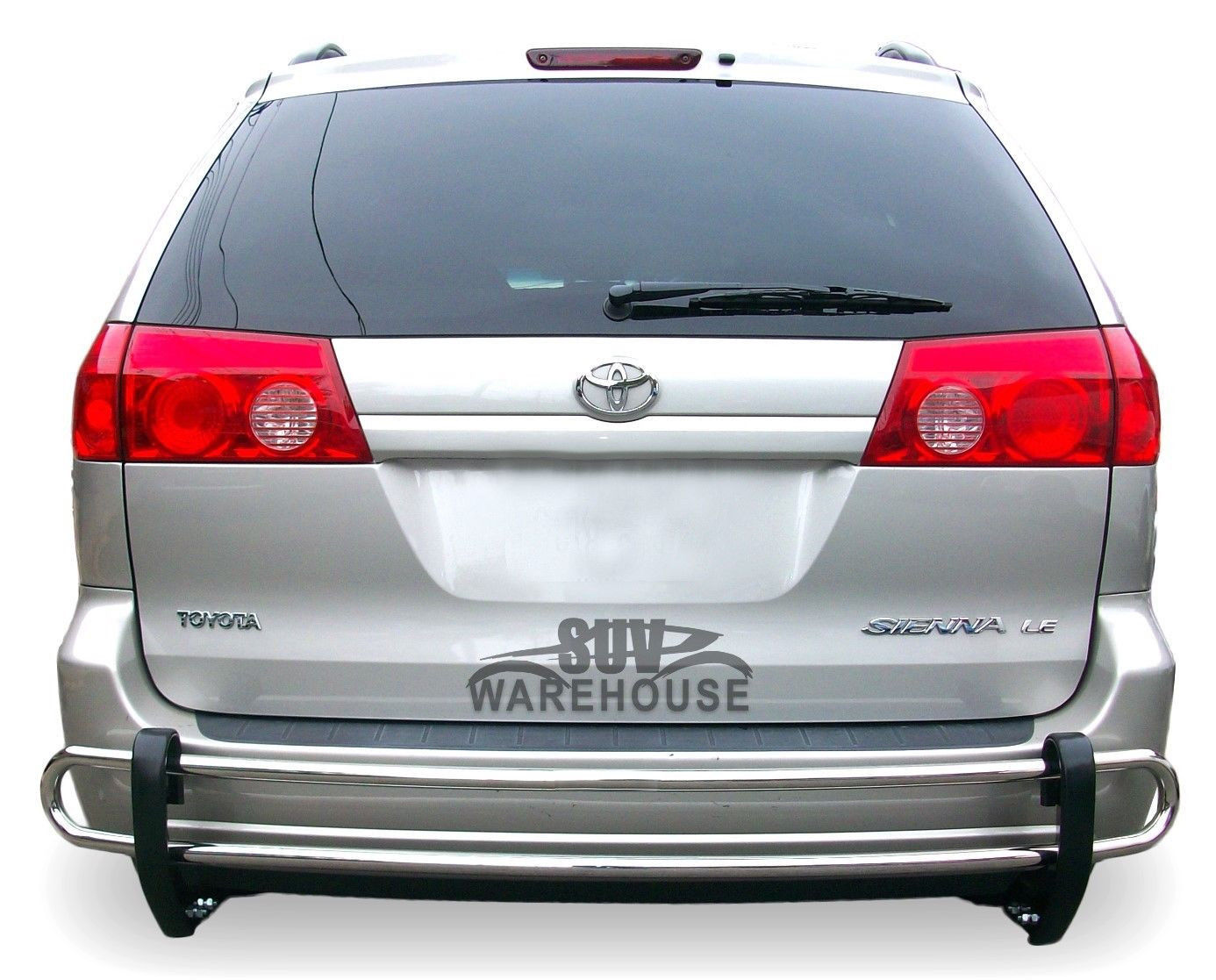 WynnTech Rear Bumper Guard for 2004-2010 Toyota Sienna - Double Pipe ...