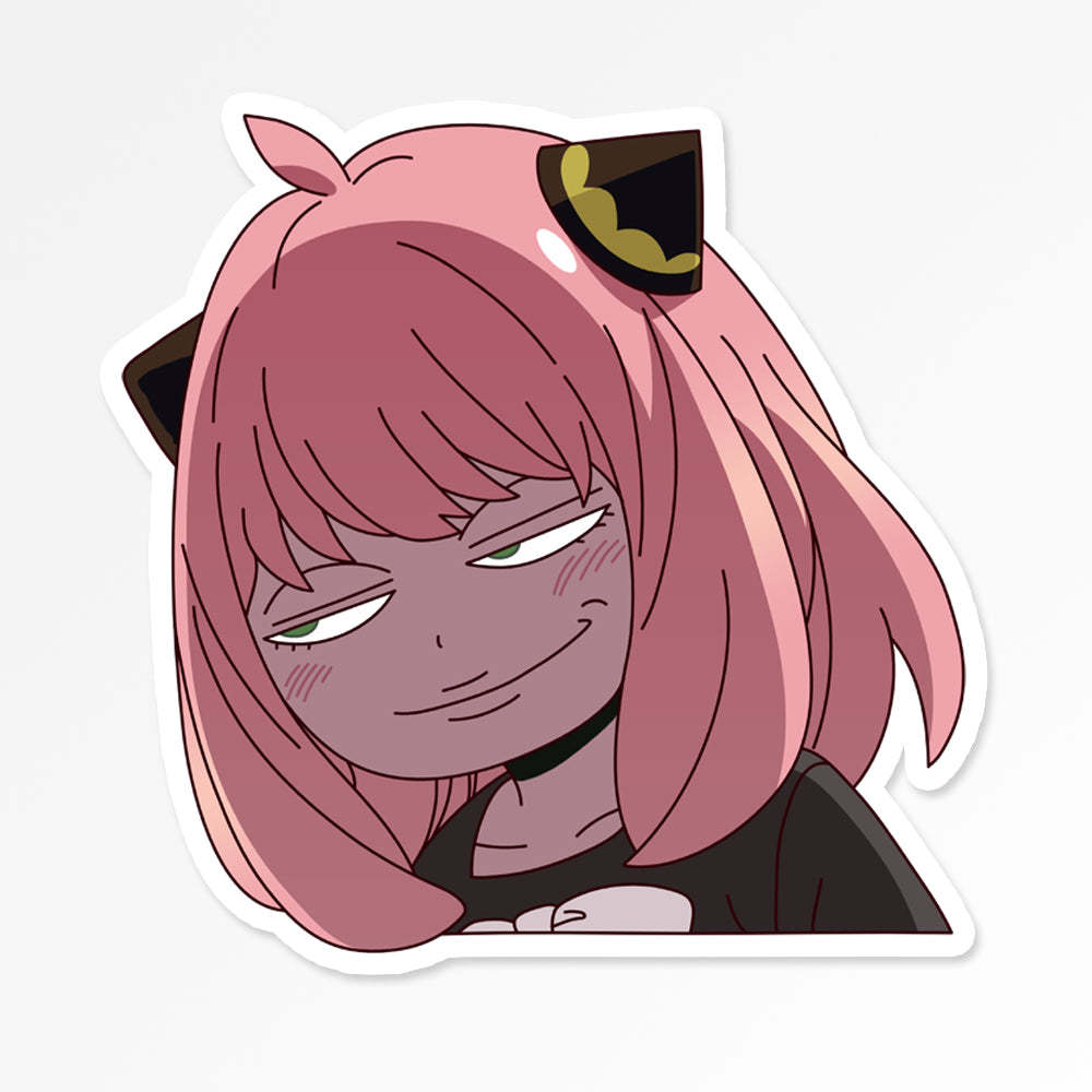 Spy x Family Anime Anya Forger Funny Evil Master Plan Face Vinyl Decal ...