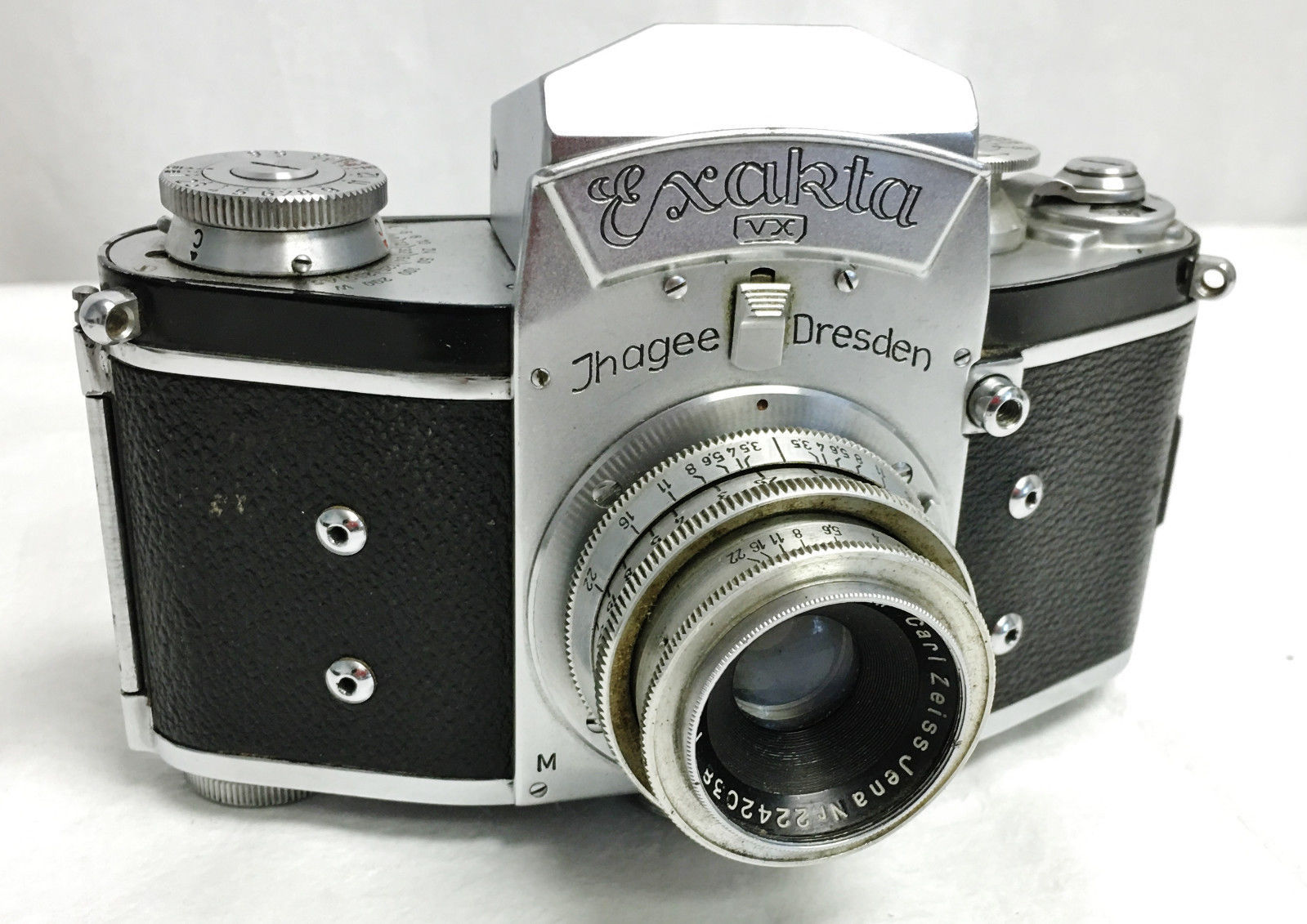 Exakta VX Ihagee Dresden Vintage Camera w/ Carl Zeiss Lens RARE w ...