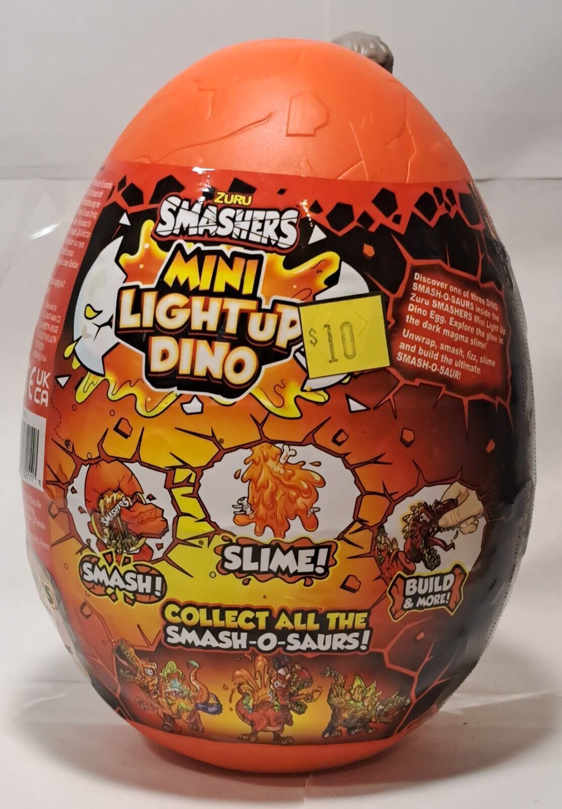 Smashers Mini Light up Dino Series 4 by ZURU. Dino Egg, 6 pieces INSIDE ...