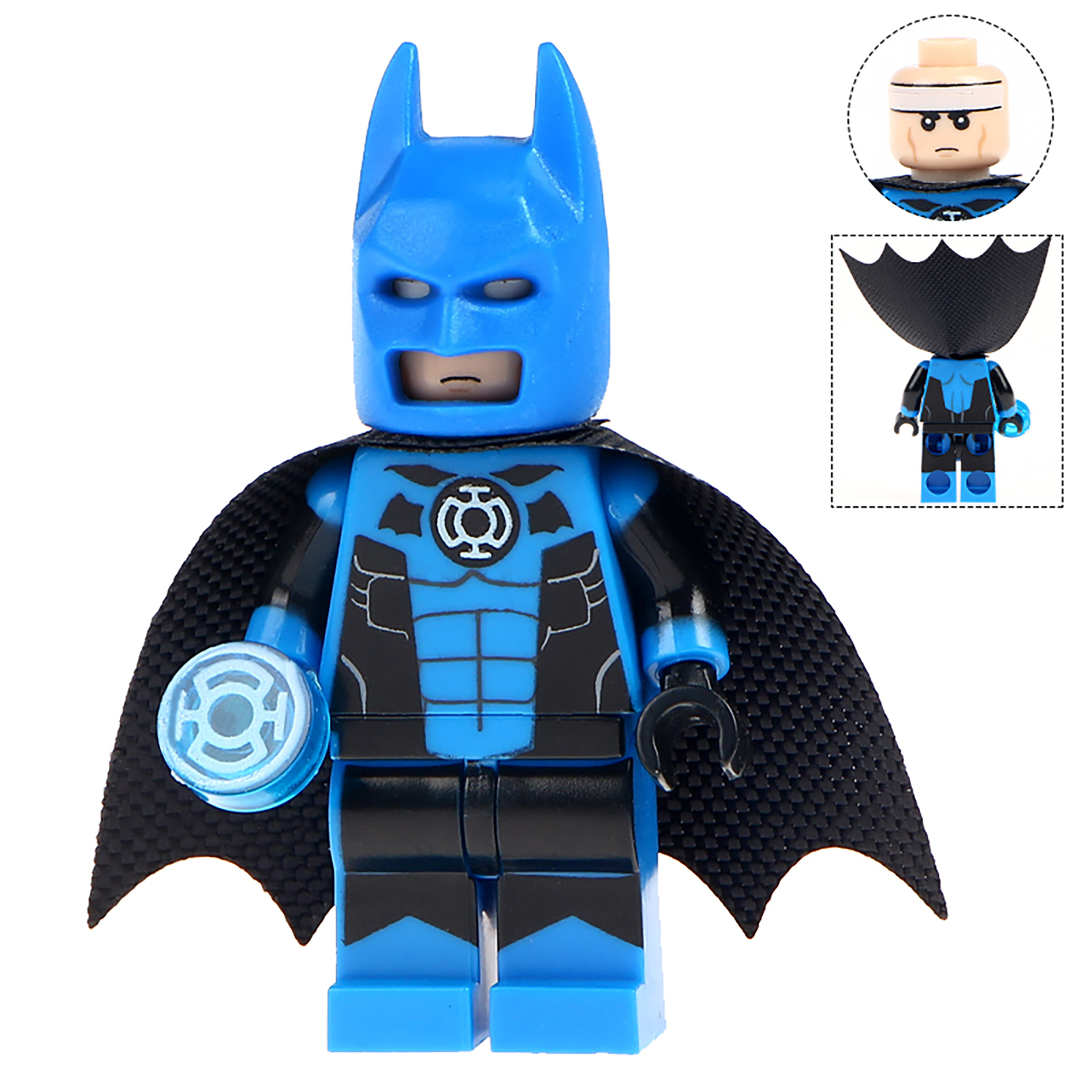 Blue Batman Dark Knight Minifigures Toy Custom Minifig Building ...
