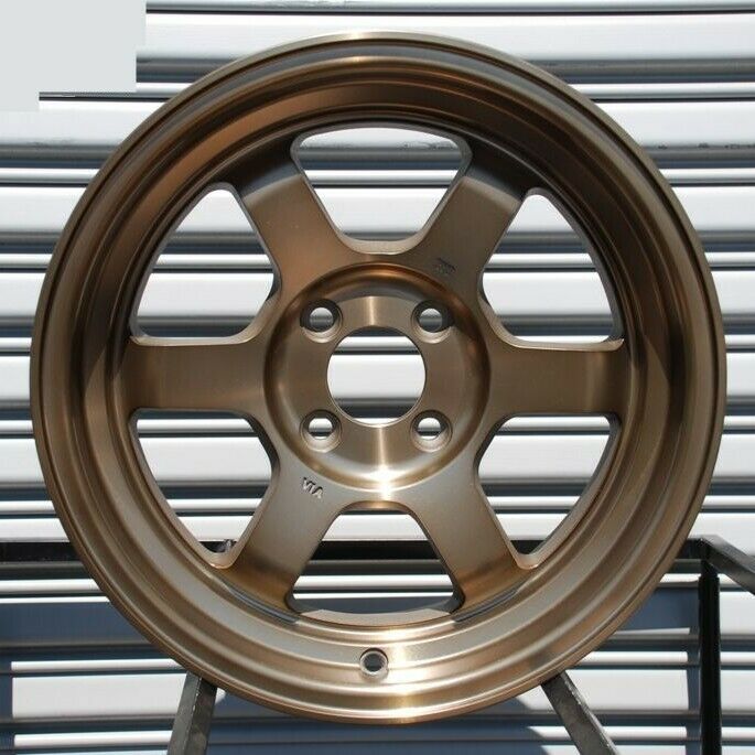 15x9 Rota Grid V 4x114.3 -15 Full Royal Sport Bronze Wheels Rims Set(4 ...
