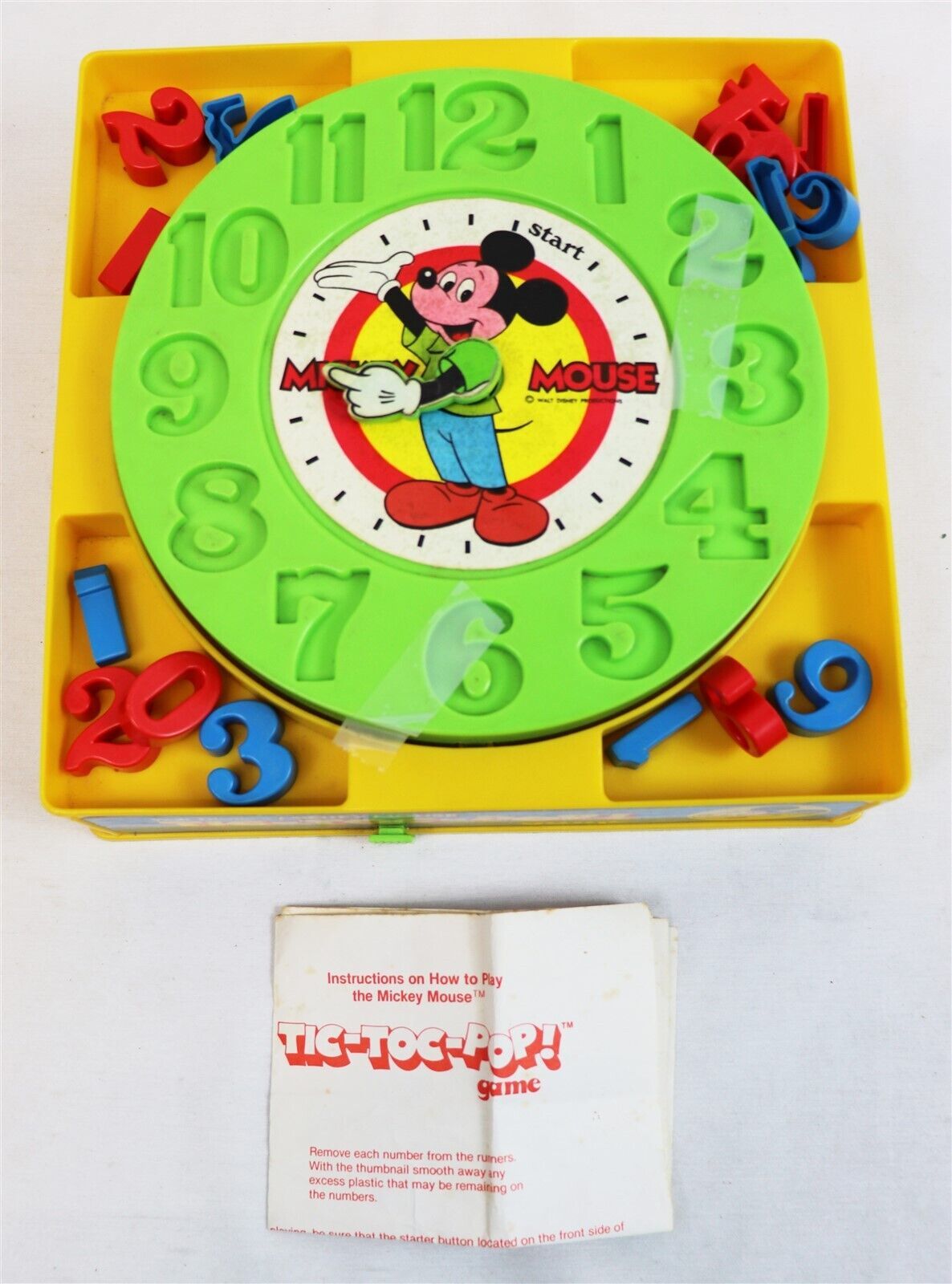 ORIGINAL Vintage 1978 DIsney Tic-Toc-Pop Mickey Mouse Board Game ...