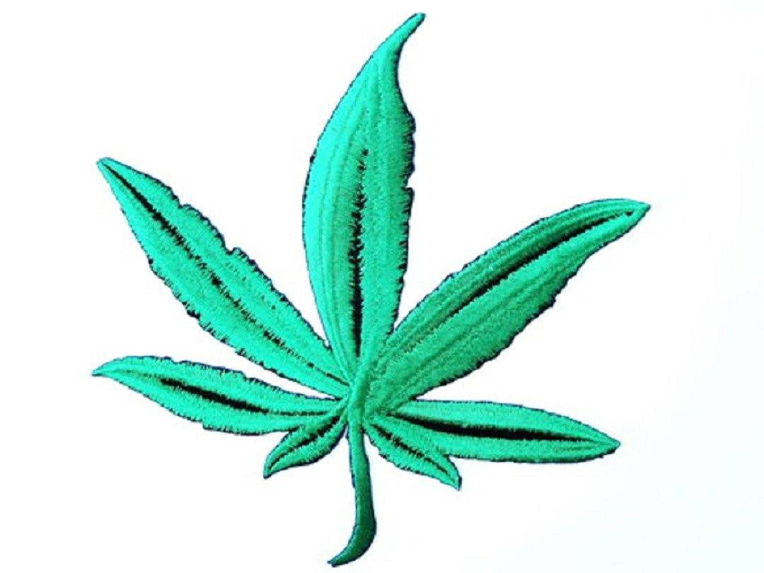 Marijuana Hemp 420 Weed Leaf Giant Embroidered XL Back Patch 8.8"x8.8 ...