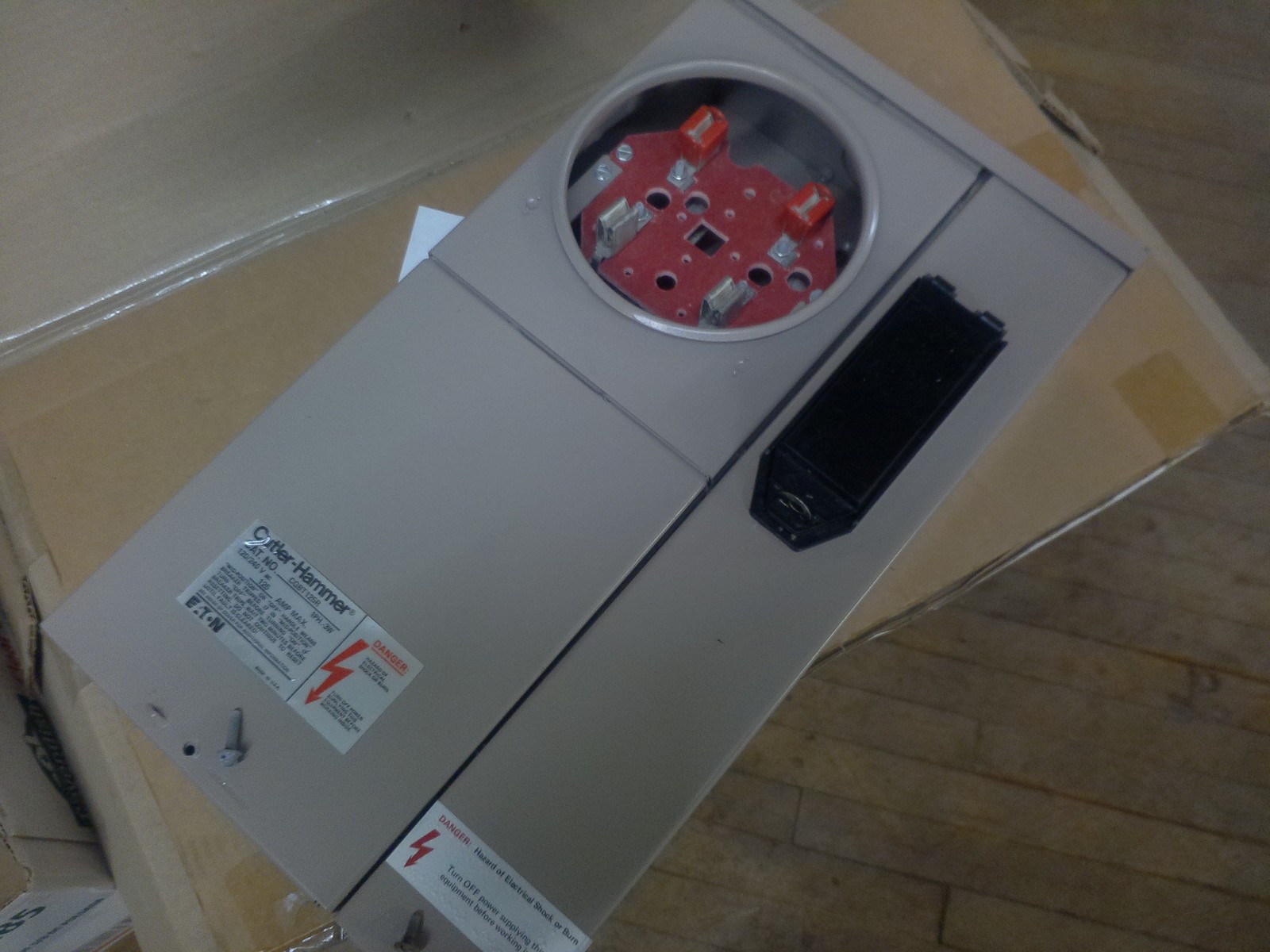 (NEW)CUTLER HAMMER CGBT125R ELECTRIC SERVICE METER BOX WITH MAIN ...